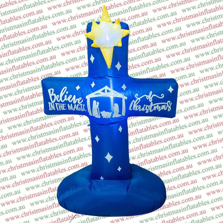 1.2m Morning Star Magic of Christmas Cross Inflatable – Airfigs Inflatables