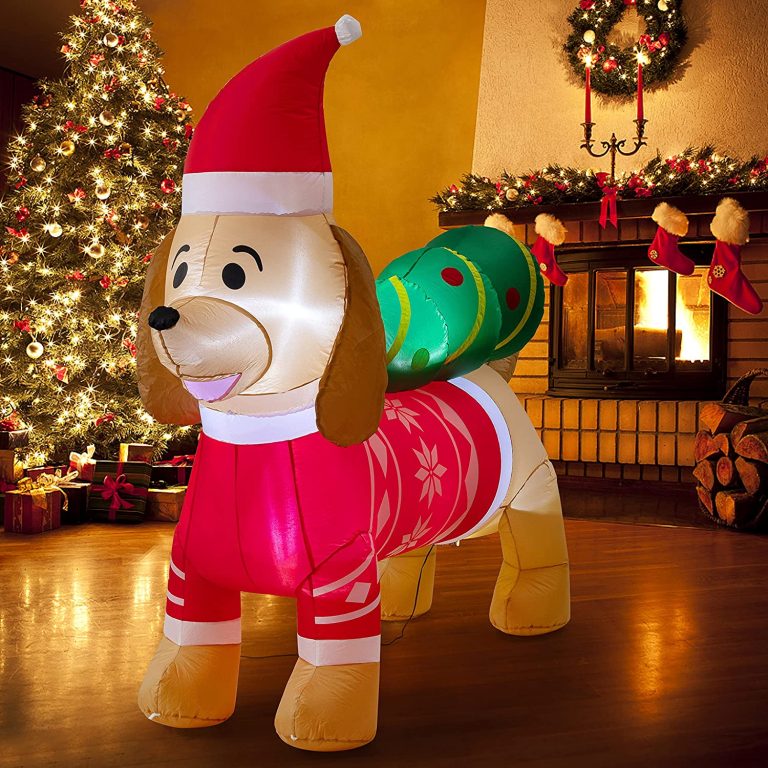 2.1m Dachshund Dog Christmas Inflatable – Airfigs Inflatables