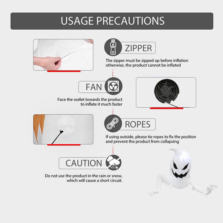 1.1m Scary Ground Crawler Ghost Halloween Inflatable – Airfigs Inflatables