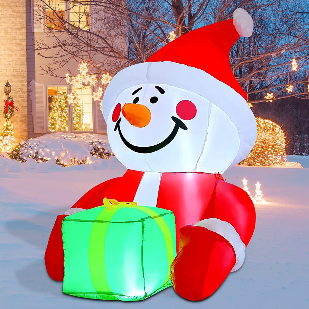 1.4m Top Half Christmas Snowman Inflatable – Airfigs Inflatables