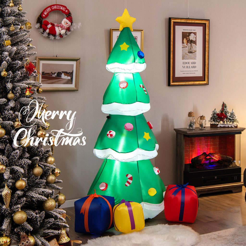1.8m Christmas Inflatable Tree with Gifts – Airfigs Inflatables