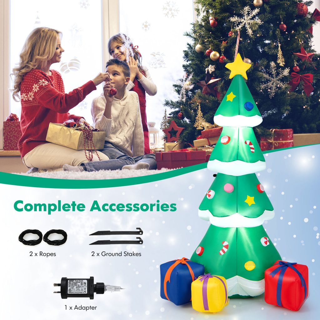1.8m Christmas Inflatable Tree with Gifts – Airfigs Inflatables