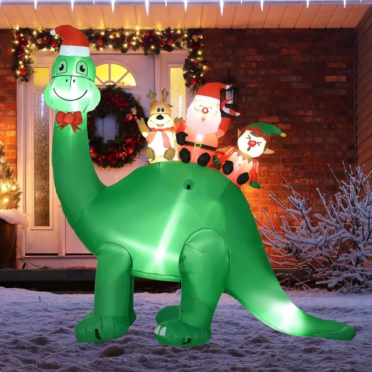 2m Dinosaur Taxi Christmas Inflatable – Airfigs Inflatables