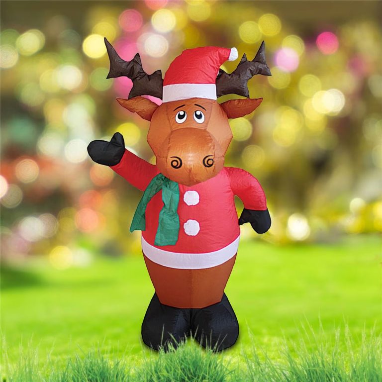 1.2m Waving Reindeer Christmas Inflatable – Airfigs Inflatables