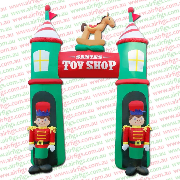 3.6m Santa’s Toy Shop Entrance Archway Inflatable – Airfigs Inflatables