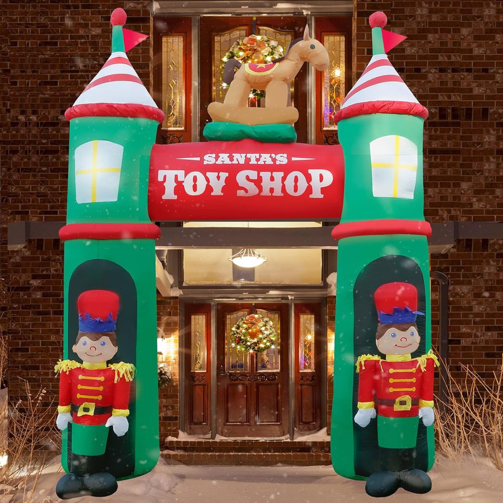 3.6m Santa’s Toy Shop Entrance Archway Inflatable – Airfigs Inflatables