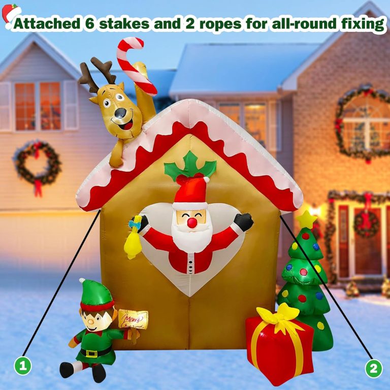 2.1m Gingerbread House Christmas Inflatable – Airfigs Inflatables
