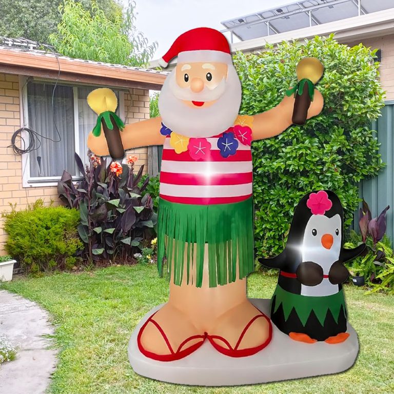1.8m Hawaiian Hulu Santa Animated Christmas Inflatable – Airfigs ...