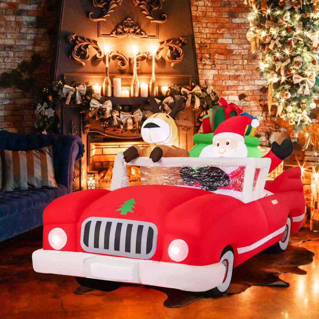 2.3m Santa Claus Car Delivery Christmas Inflatable – Airfigs Inflatables