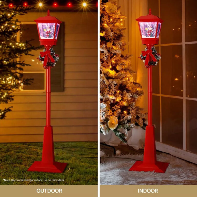 1.8m Christmas Snowing Lamp Post LED Light – Airfigs Inflatables
