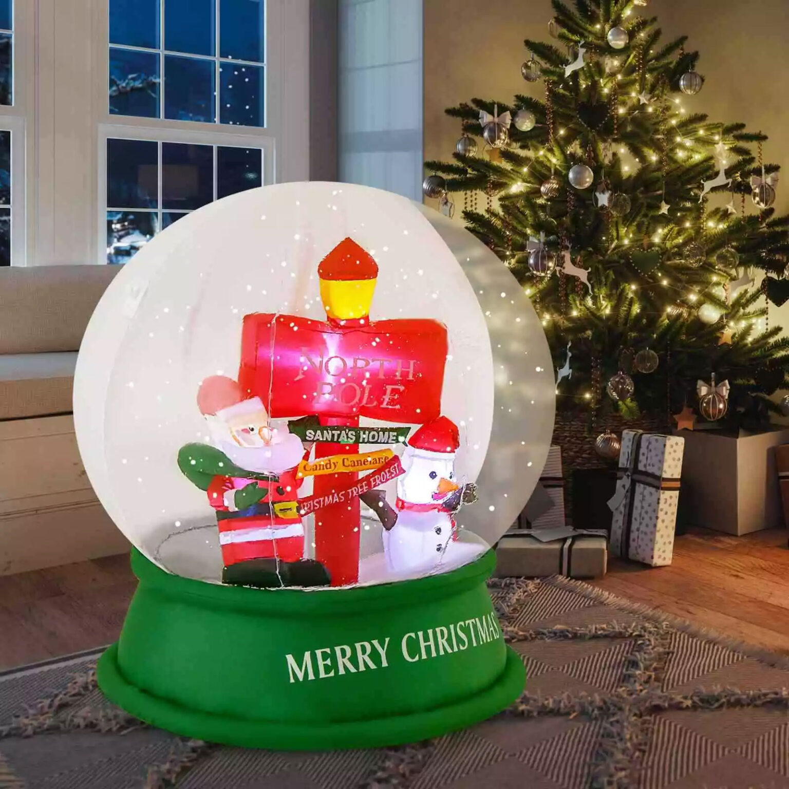 1.2m Santa Snow Man Snow Globe Christmas Inflatable – Airfigs Inflatables