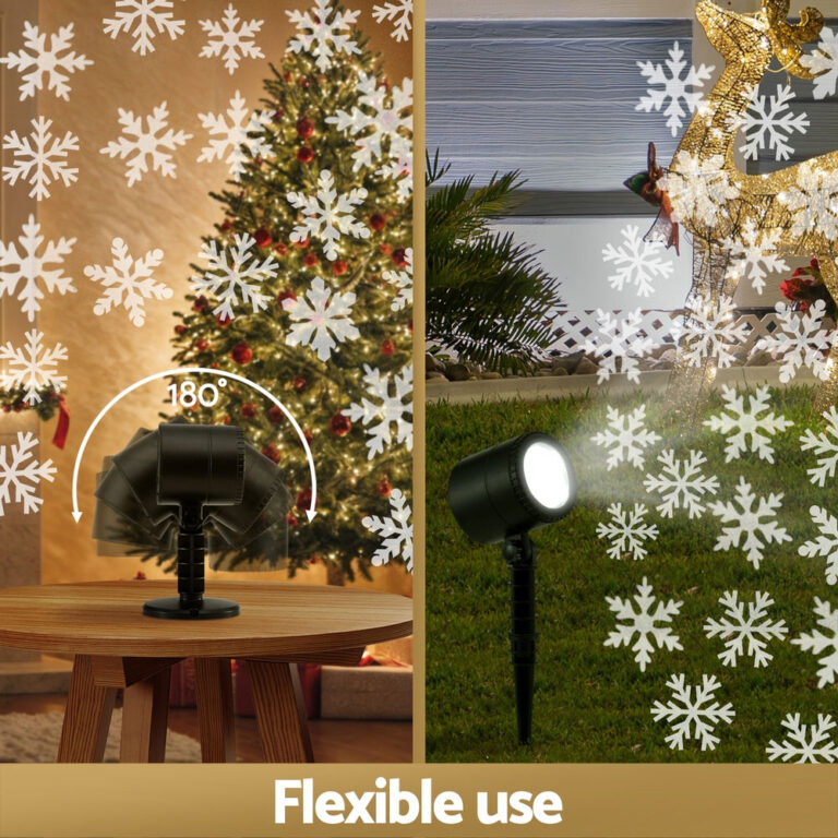 Laser Light Snowflake Projector – Airfigs Inflatables