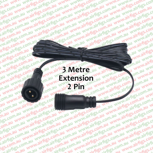 2 Pin 3 Metre Extension Cord – Airfigs Inflatables