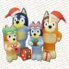 1.9m Bluey Family Christmas Inflatable – Airfigs Inflatables