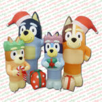 1.9m Bluey Family Christmas Inflatable – Airfigs Inflatables