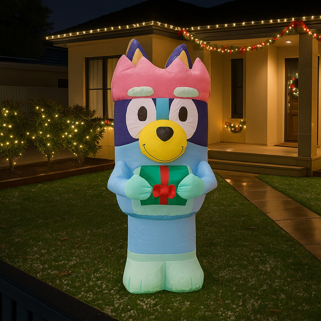 1.3m Bluey Christmas Inflatable – Airfigs Inflatables