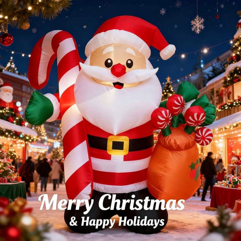 1.8m Candy Cane Santa Christmas Inflatable – Airfigs Inflatables