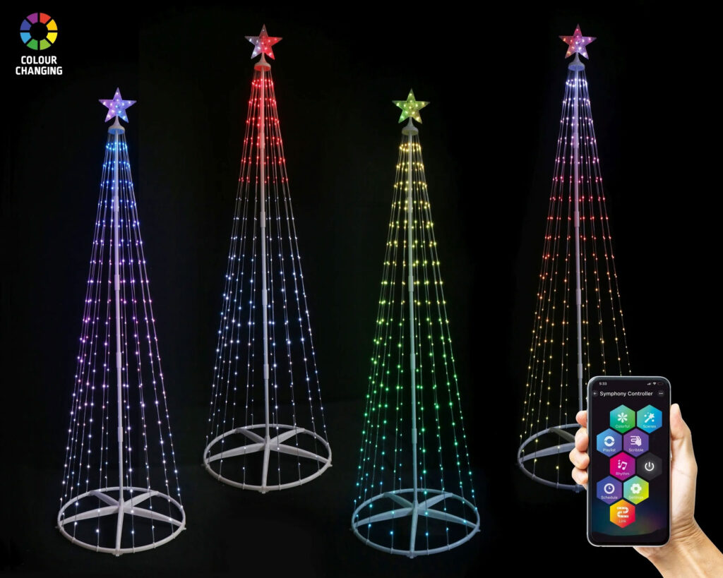 2.3m Strand Tree APP Controlled Smart RGB Lights – Airfigs Inflatables